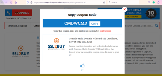 How To Get Comodo SSL Certificate Coupon Code